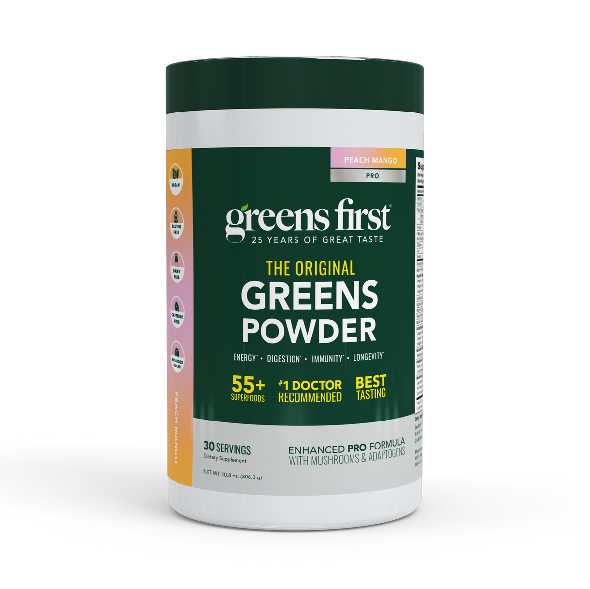 Greens First PRO Phytonutrient Powder - Peach Mango — Well Being ...