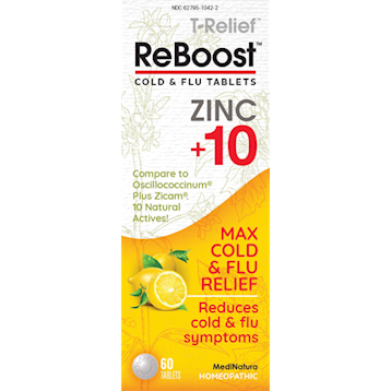 ReBoost Zinc +10 Cold & Flu 60 tabs — Well Being Holistic Pharmacy